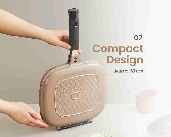 Double Pan terbaru dengan ukuran yang compact! - Happycall Indonesia